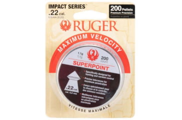 RWS Ruger Impact Pellets .22 Superpoint Extra 17 Grains | Free Shipping ...