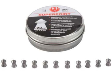 RWS Ruger Impact Pellets .22 Superpoint Extra 17 Grains | Free Shipping ...