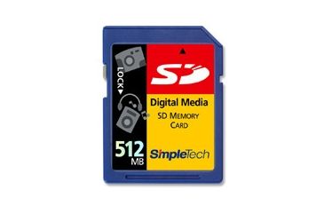 SimpleTech Secure Digital (SD) 512MB Memory Card | Free Shipping over $49!