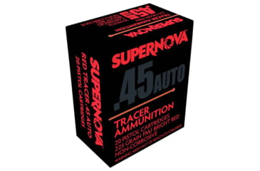 Supernova Red Tracer Non Corrosive 45 ACP 225 Grain Full Metal Jacket ...