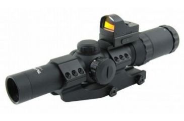 Tacfire 1-4X24 Tri Illuminated CQB Rifle Scope with Cantilever Mount ...