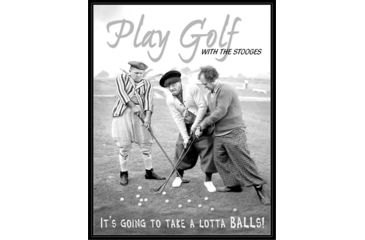 Tin Signs Stooges -Lotta Balls Tin Sign | Free Shipping over $49!