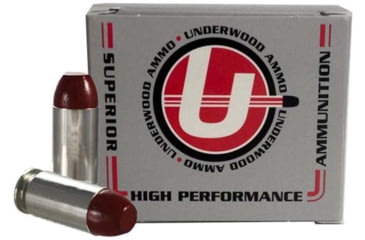 Underwood Ammo .45 Super 255 Grain Coated Hard Cast Nickel Plated Brass ...