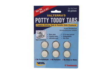 Valterra Q5000VP Potty Toddy Tabs 6/Card | Free Shipping over $49!
