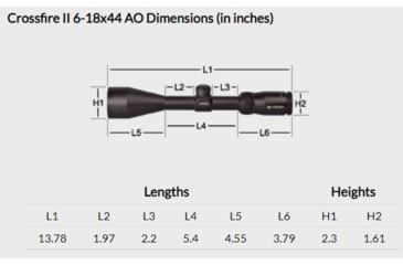 Vortex Crossfire II AO 6-18x44mm 1in Tube Second Focal Plane Rifle ...