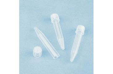 VWR Conical-Bottom Culture Tubes, Plastic, with Dual-Position Caps ...