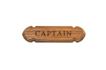 Whitecap Teak "CAPTAIN" Name Plate | 38% Off Free Shipping over $49!