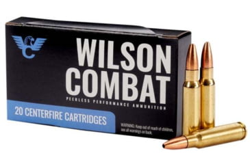 Wilson Combat 6.8 SPC 112 Grain Controlled Chaos Brass Rifle Ammunition ...