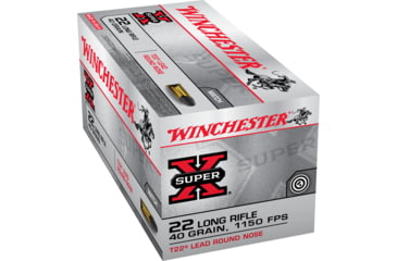 Winchester Super-X RIMFIRE .22 Long Rifle 40 grain T22 Lead Round Nose ...