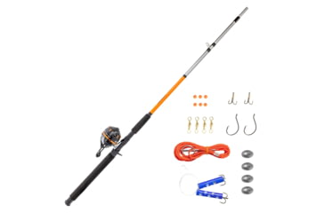 Zebco Ready Tackle Catfish 7 ft Spincast Combo w/Eagle Claw Tackle, 2 ...