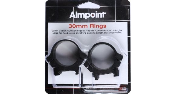 Aimpoint 30mm Rifle Scope Ring, Black 12229