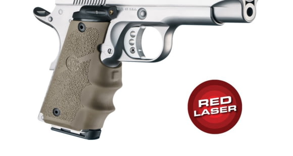 Hogue Red Laser Enhanced Grip, 1911 Officers,