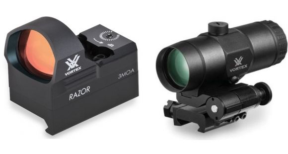 Vortex Razor Red Dot Sight, 3 MOA Dot with 3x