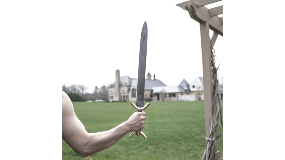 Battling Blades Celtic Hallstatt Anthropomorphic Damascus Steel Sword