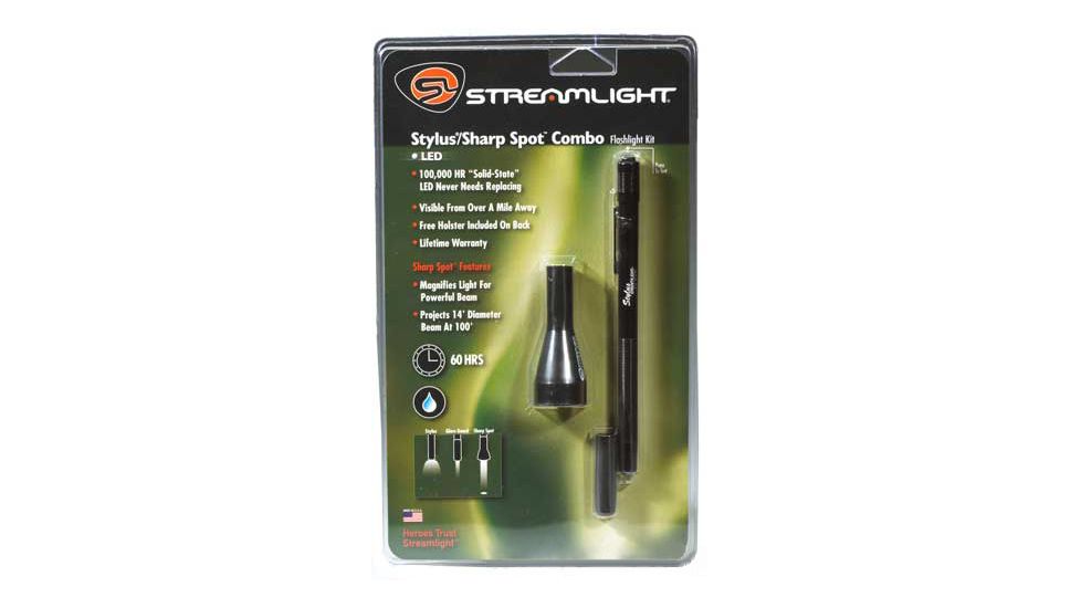Streamlight Stylus / "Sharp Spot" Combo Accessory Pack / LED flashlight ...