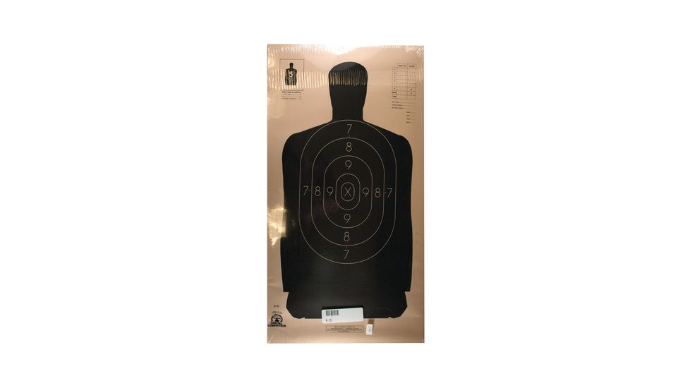 Target Barn B-29 Police Silhouette Paper Targets 50 Feet 100 Per Pack ...