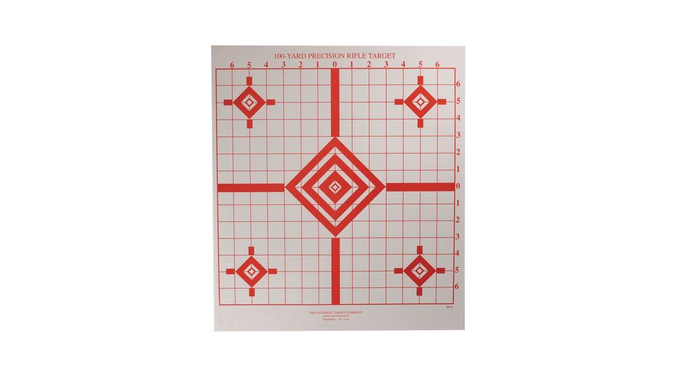 Target Barn ST-4 Rifle Sighting Targets With Grids 100 Per Pack | Free ...