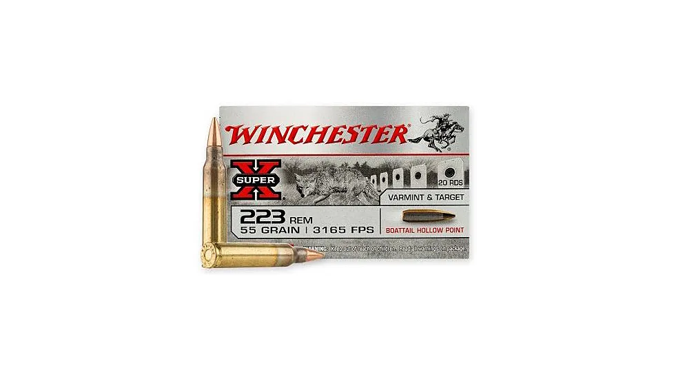 300 RDS, Winchester Super X .223 Rem 55 Gr, Boat Tail Hollow Point BTHP ...