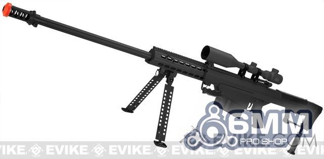 6mmProShop Barrett Licensed M107A1 Gen2 Long Range Airsoft AEG Sniper ...