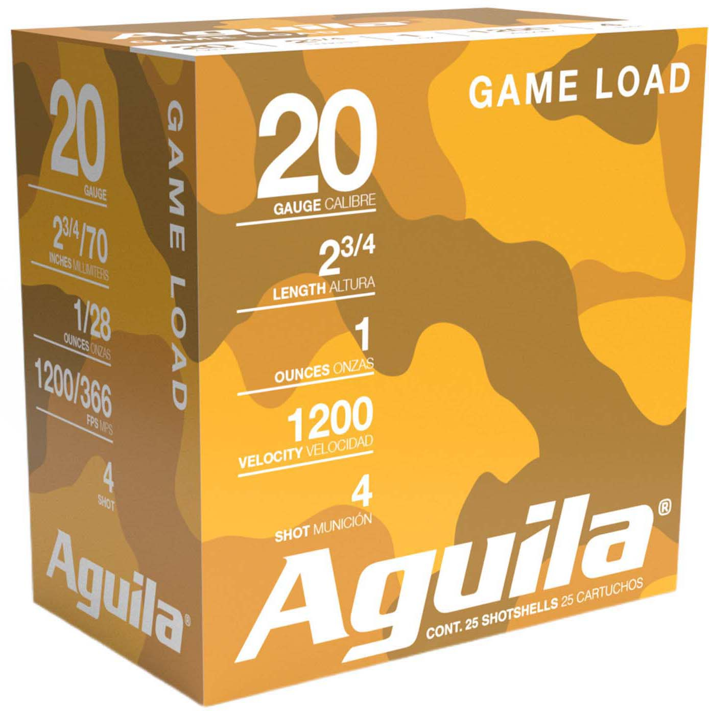 Aguila Ammunition Field 20 Gauge 1 Oz 2.75'' 4 Shot Shotgun Ammunition ...