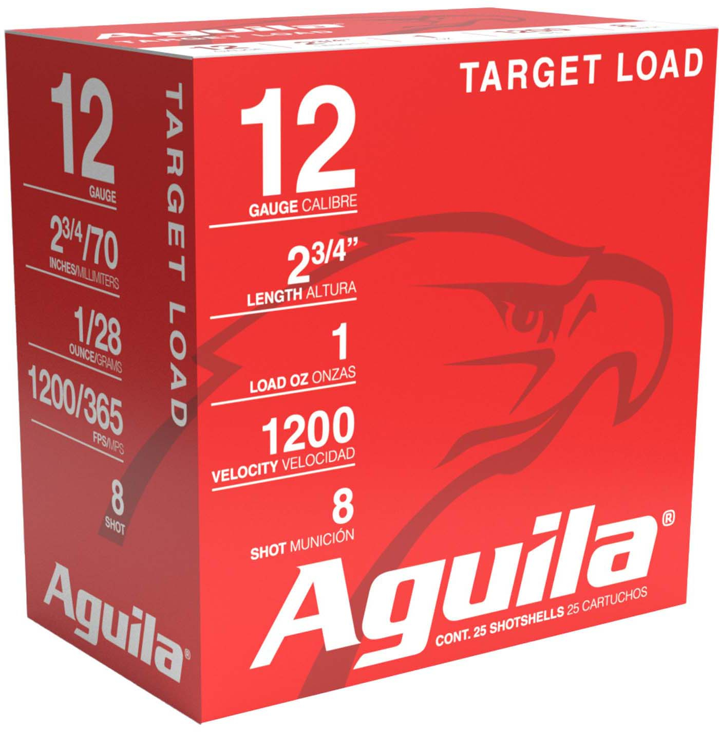 Aguila Ammunition 12 Gauge 1oz #8 Shot Shotshell Ammunition 1CHB1305 ...