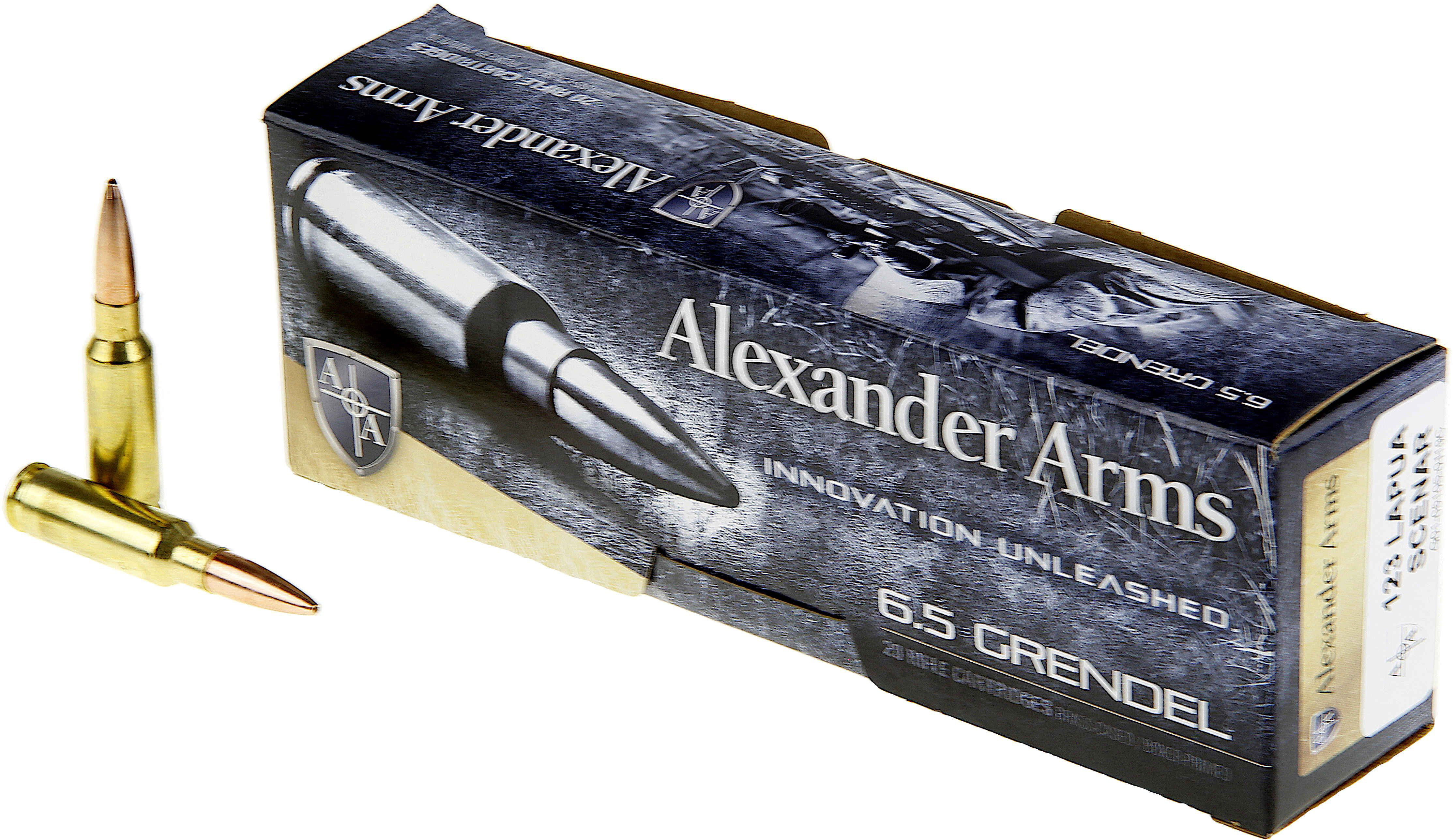 Alexander Arms 6.5 Grendel 123 Grain Lapua Scenar Ammunition A ...