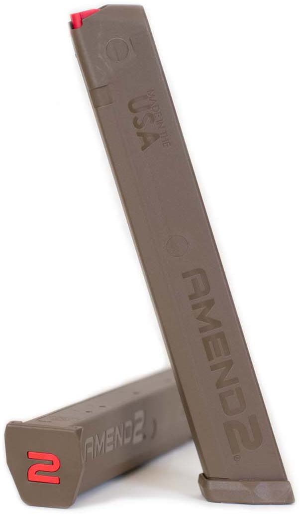 Amend2 A2-Stick Glock Double Stack 9mm Luger 34 Round Pistol Magazine ...
