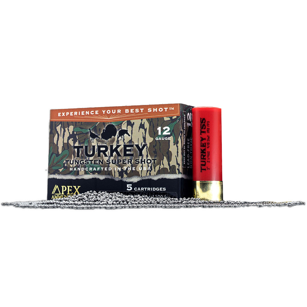 Apex Ammunition Turkey TSS 12 Gauge 2-1/4 Ounce 3 inch Shotgun ...