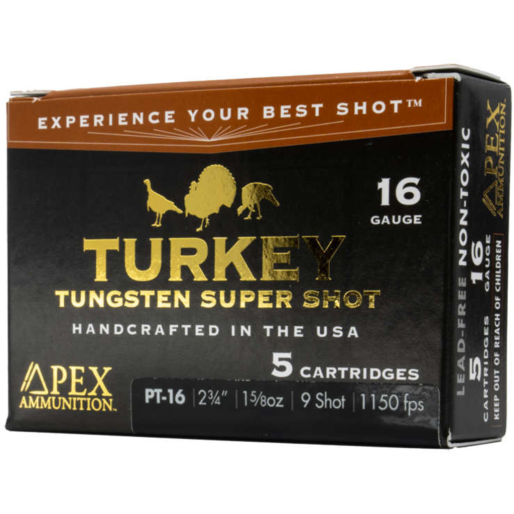 Apex Ammunition Turkey TSS 16 Gauge 9 Shot Ammunition PT16-9 Review ...