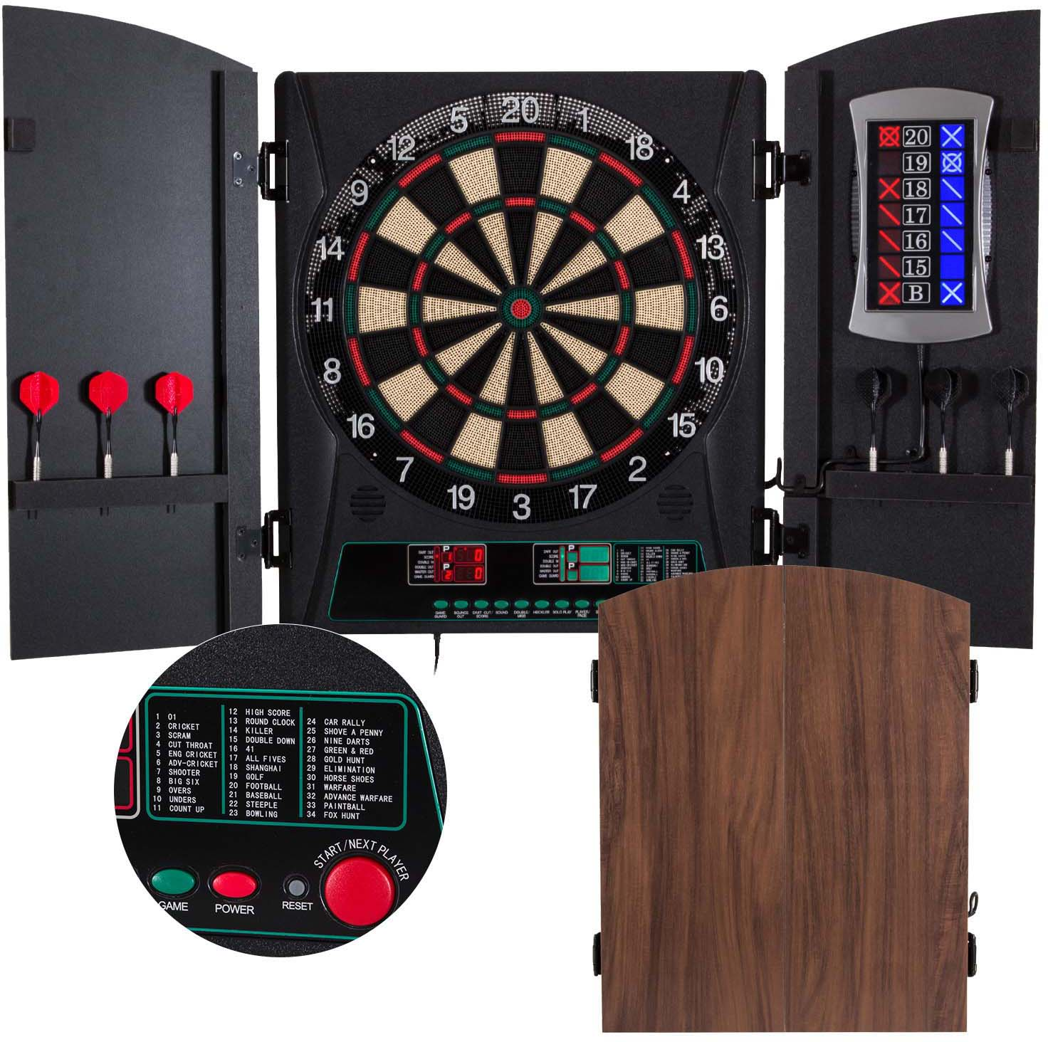 Arachnid Cricket Maxx 1.0 Electronic Dartboard Cabinet Game Review ...