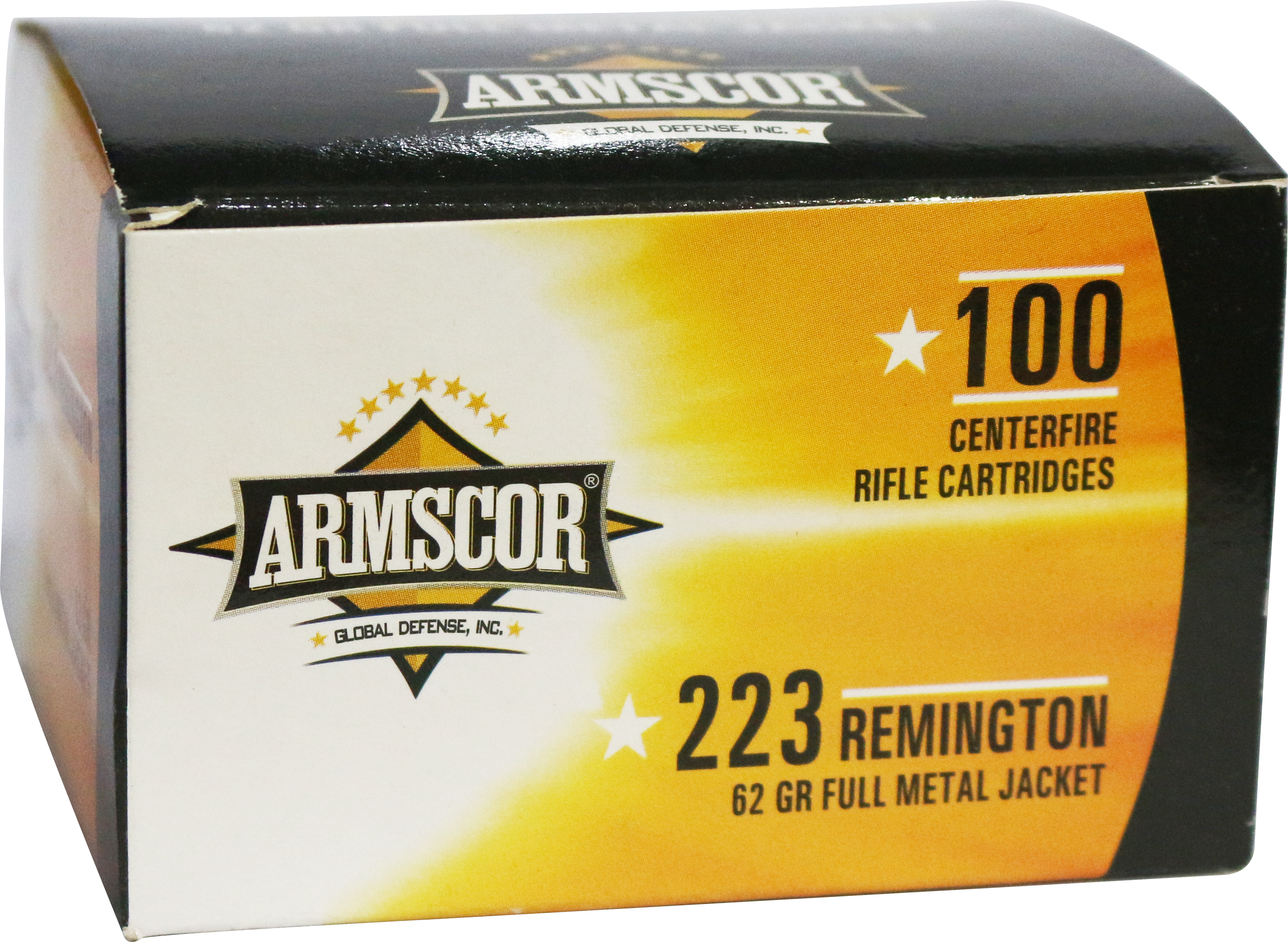 Armscor Precision Inc .223 Remington 62 Grain Full Metal Jacket Brass Cased Rifle Ammunition ...