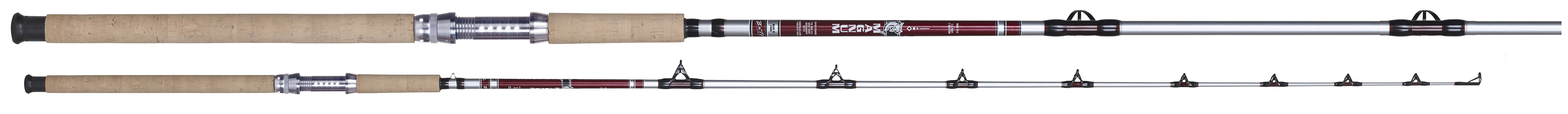 B'n'M Silver Cat Magnum Catfish Rod, Medium-Heavy, 1oz-2lb Lures, 25 ...