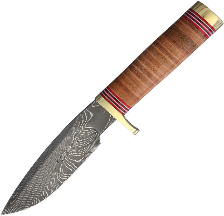 Blackjack Classic Model 125 Damascus Fixed Blade Knife Review - Gun ...