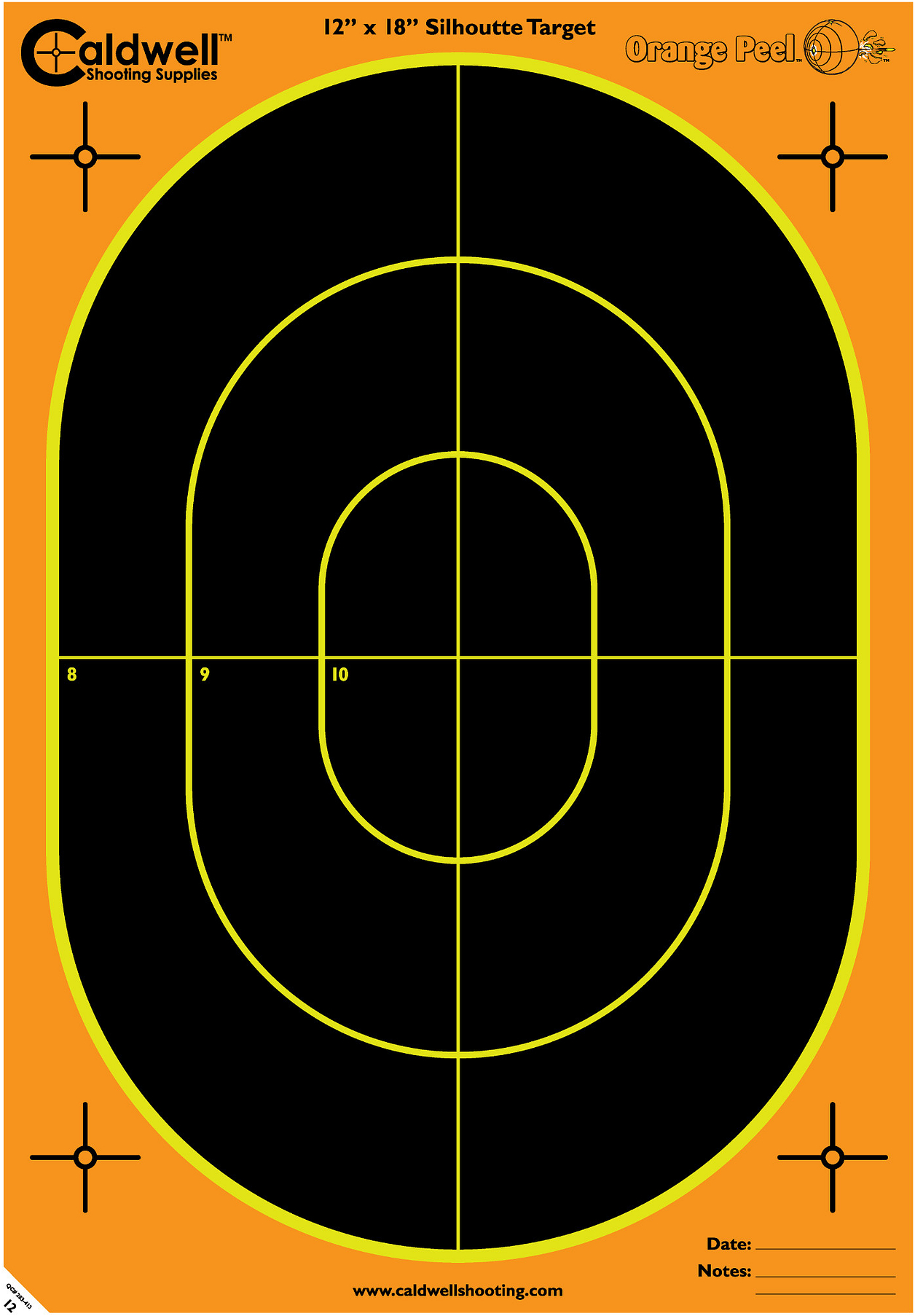 Caldwell OP Silhouette Target Review - Gun Values Board