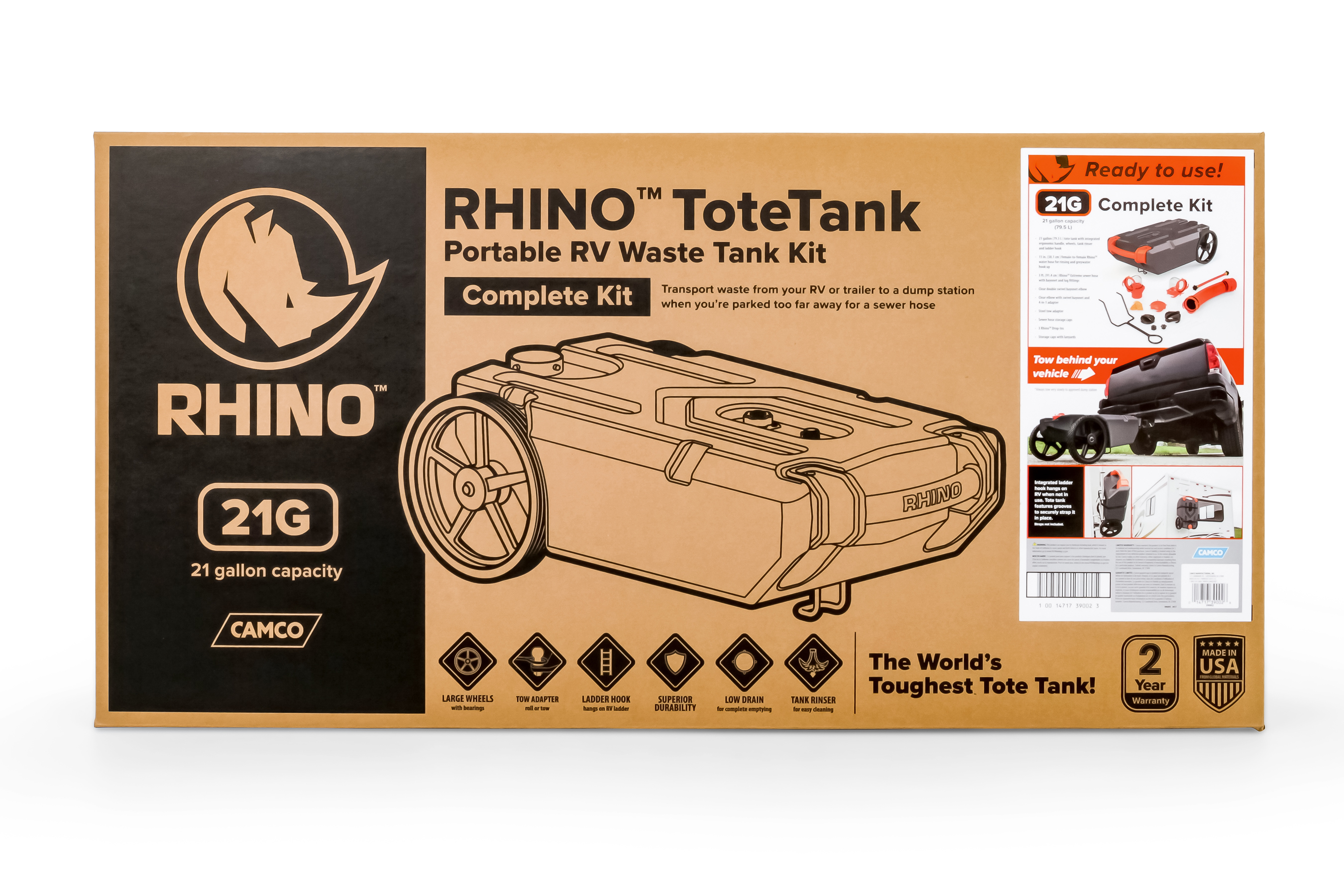 Camco Rhino RV Sewer Waste Tote Tank Review - Gun Values Board