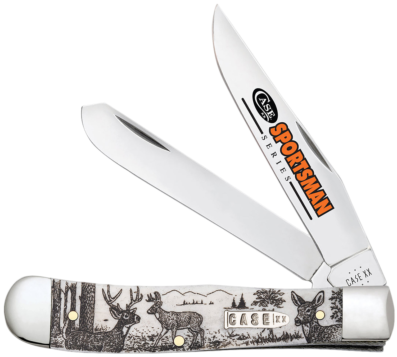 Case 81220 Trapper Sportsman Folding Clip Point/Spey Plain Mirror ...