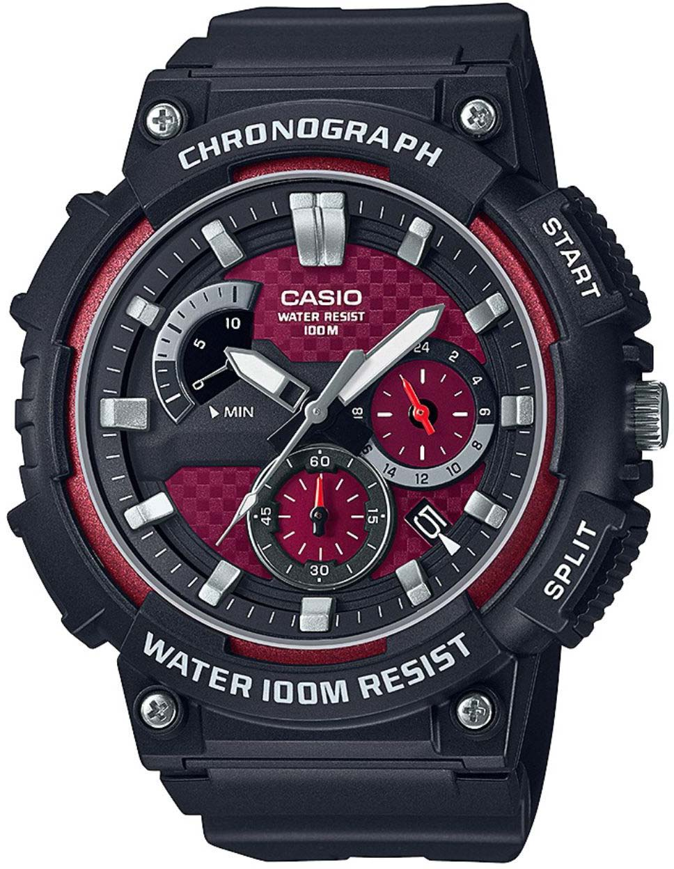 Casio Analog Watch w/Chronograph, Date, Luminous, 100M WR - Mens Review ...