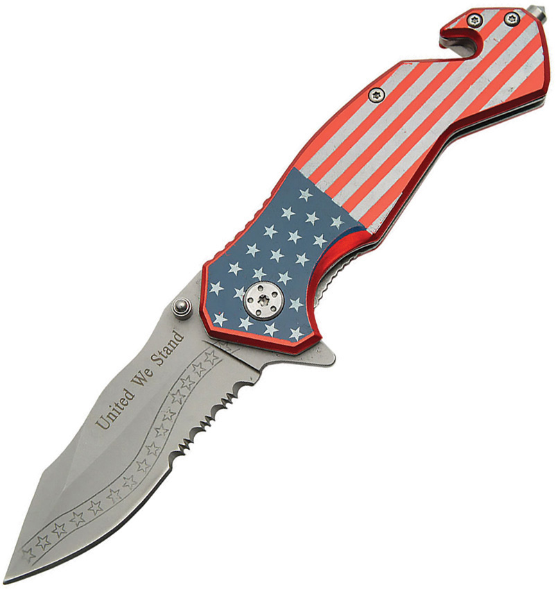 USA Flag Linerlock Folding Knife Review - The Civil War