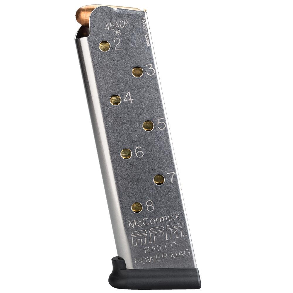 Chip McCormick Power Mag Railed 1911 .45 ACP 8 Round Magazine Review ...