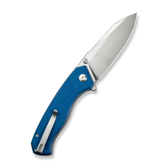 CIVIVI Placoid Flipper & Thumb Stud Knife Blue Shredded G10 Handle 3 ...