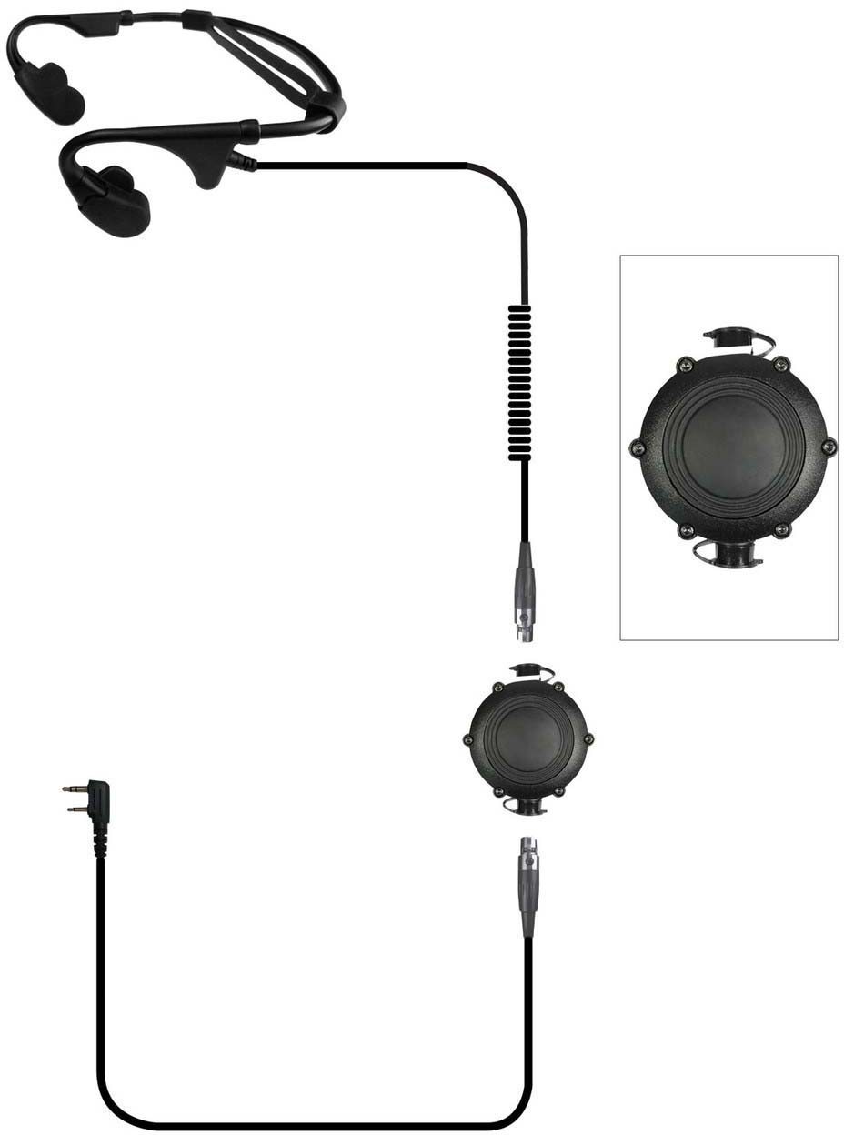Code Red Battle Zero Mod Waterproof Tactical Bone Conduction Headset ...