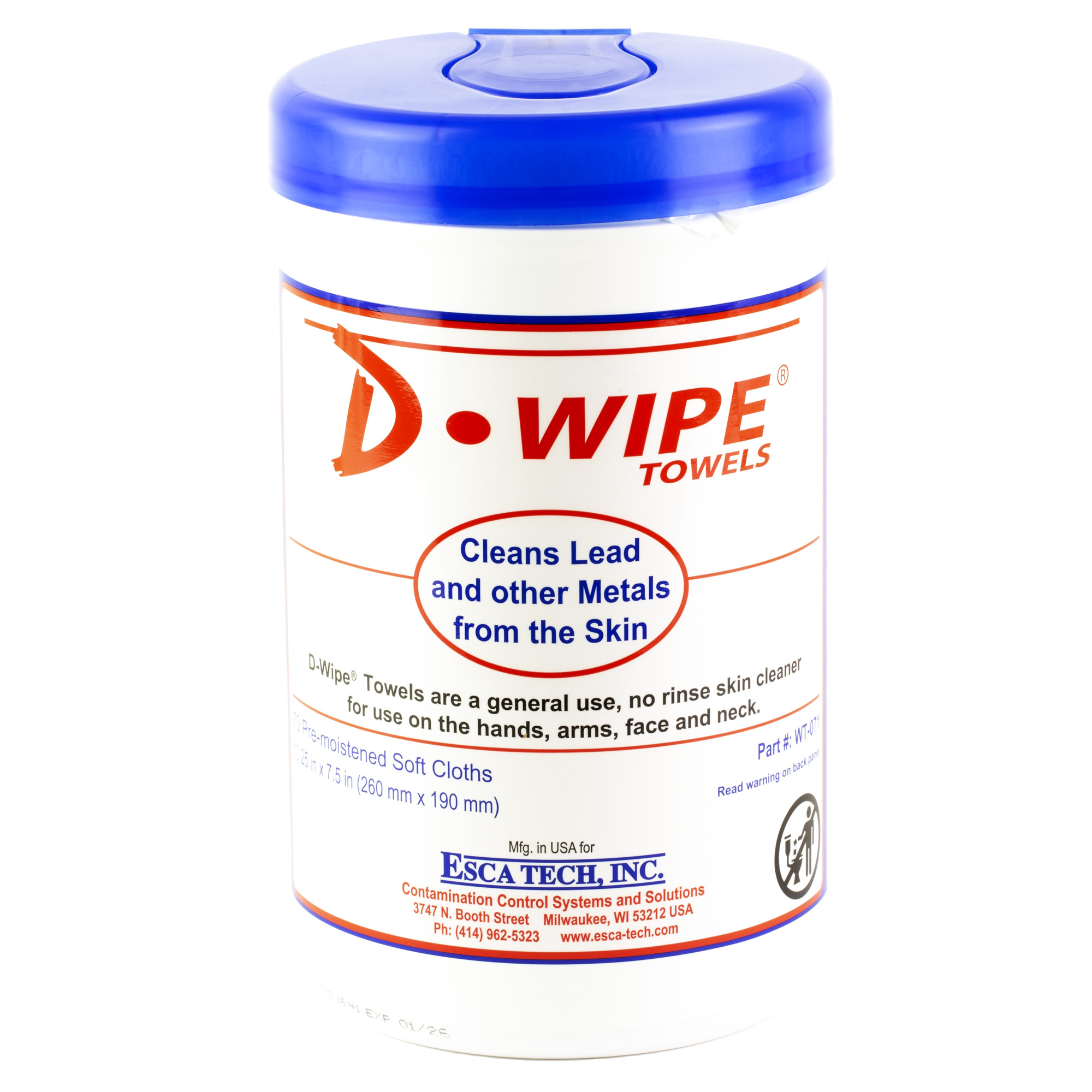 D-Lead Wipes, 70 Count, Disposable Pop Up Canister Review - The Civil War