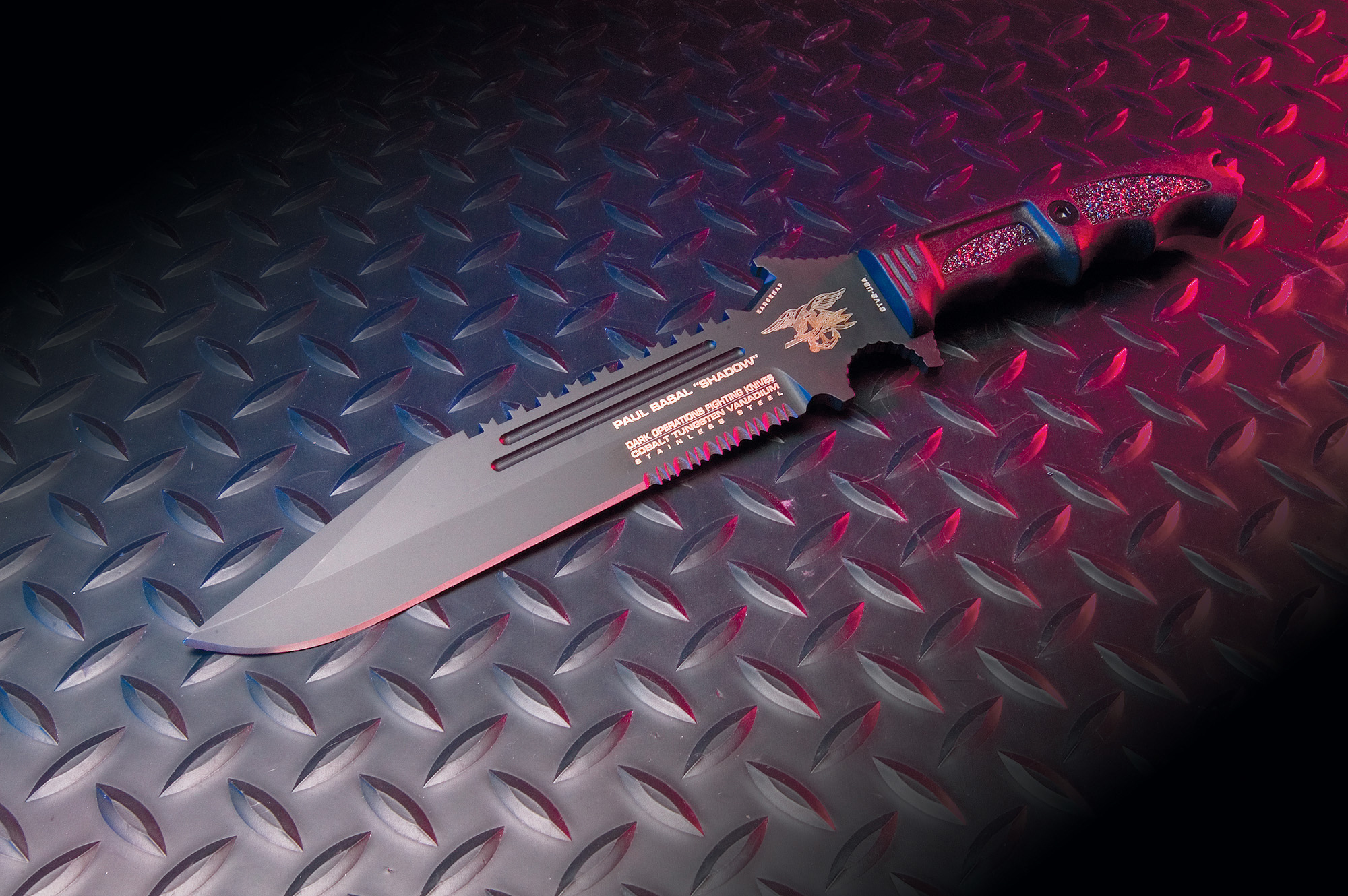 Dark Ops Paul Basal "Shadow" Navy SEAL Knife w/ Sheath | Free Shipping ...