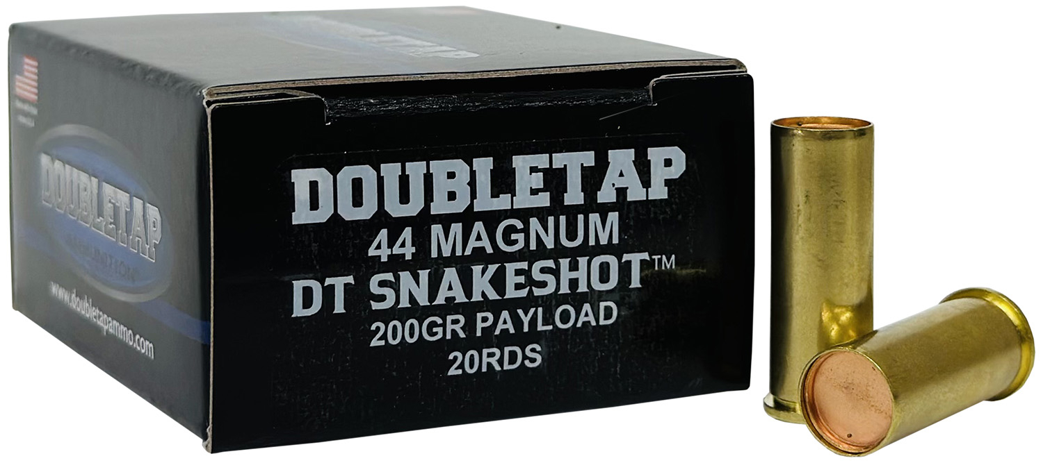 Doubletap Ammunition .44 Magnum 200 grain Snake Shot Brass Cased Pistol ...