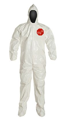 DuPont Tychem 4000 Coverall with Hood & Socks, 12 Pack Review - The ...