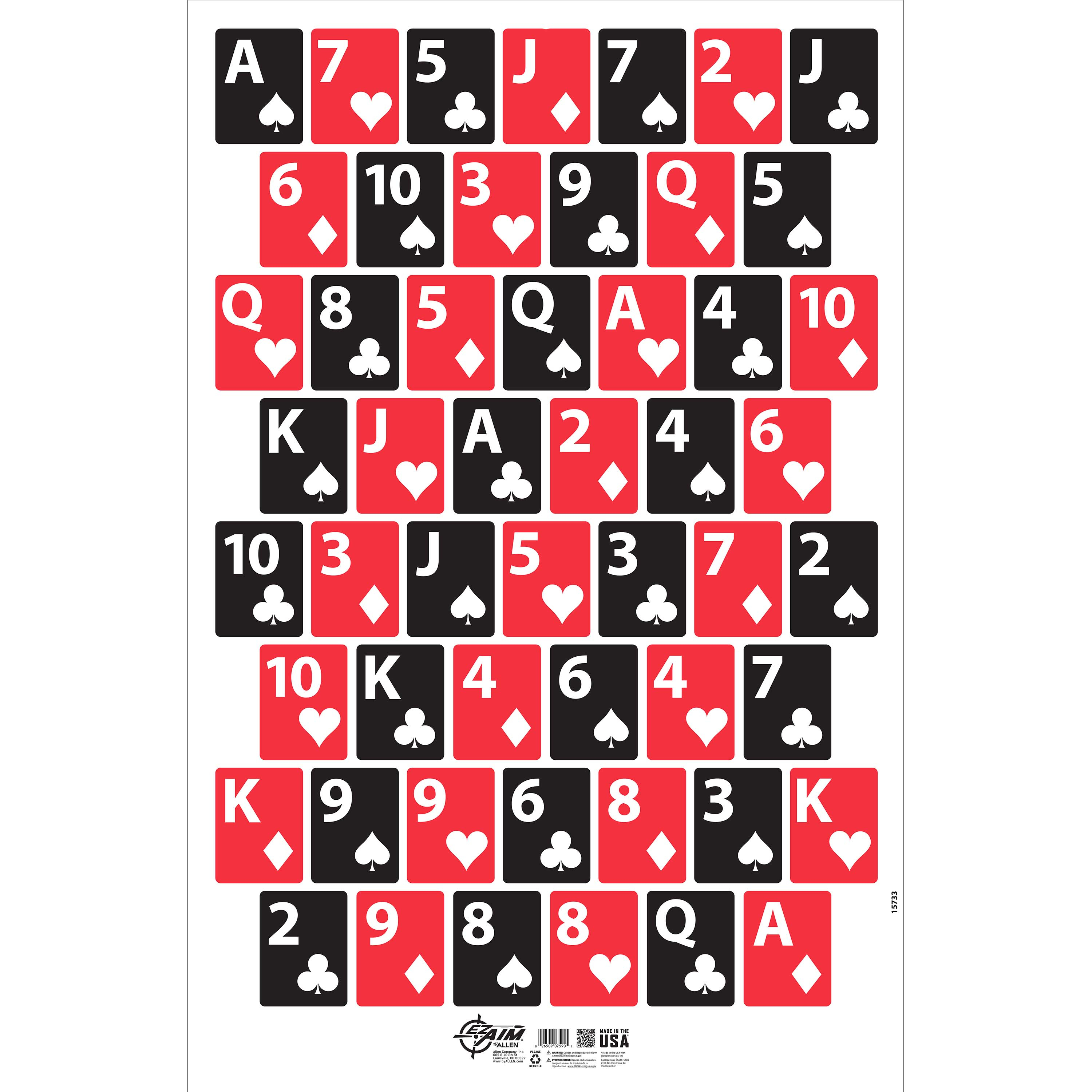 EZ-Aim Deck of Cards Shooting Target Review - The Civil War