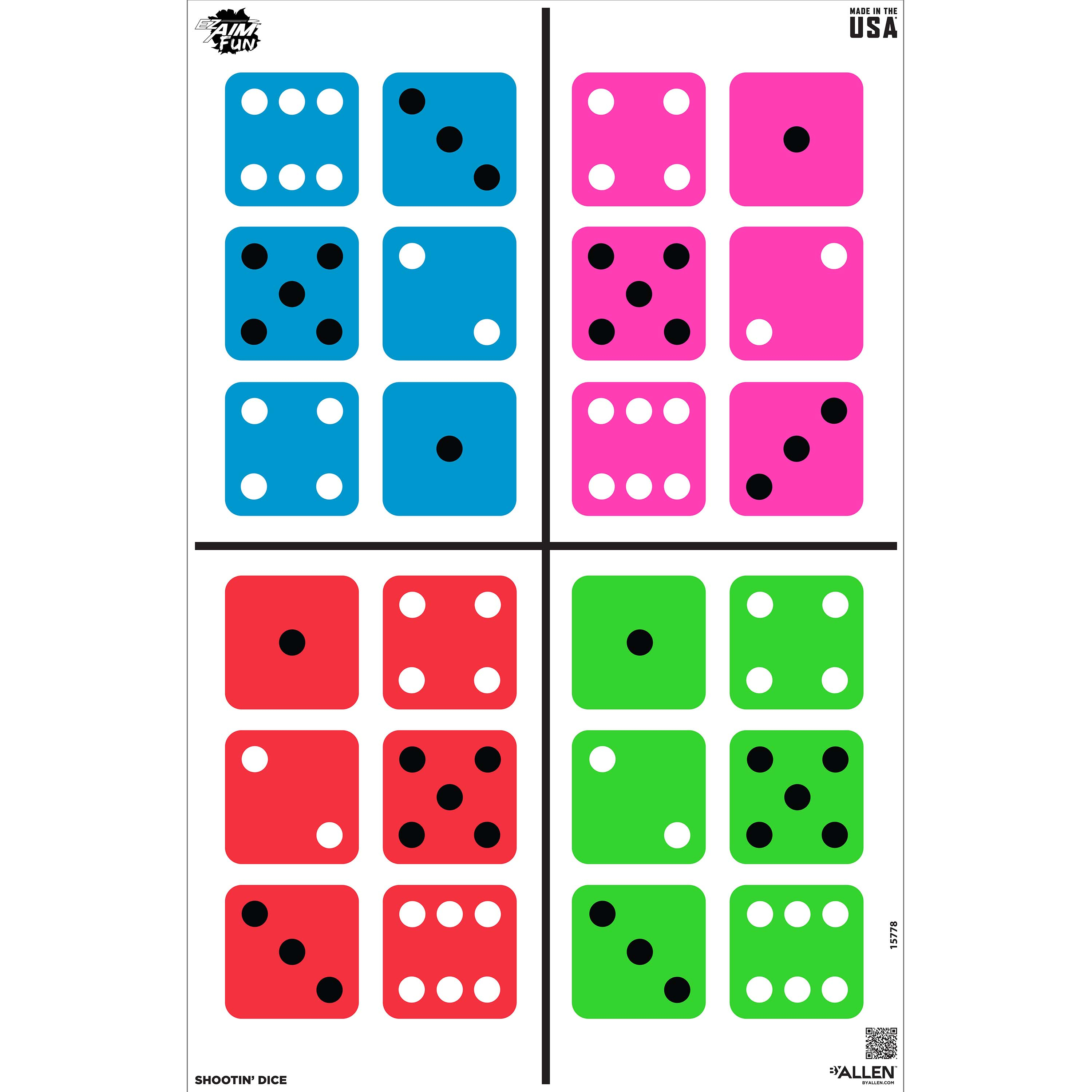 EZ-Aim FUN Shootin' Dice Paper Shooting Target Review - The Civil War