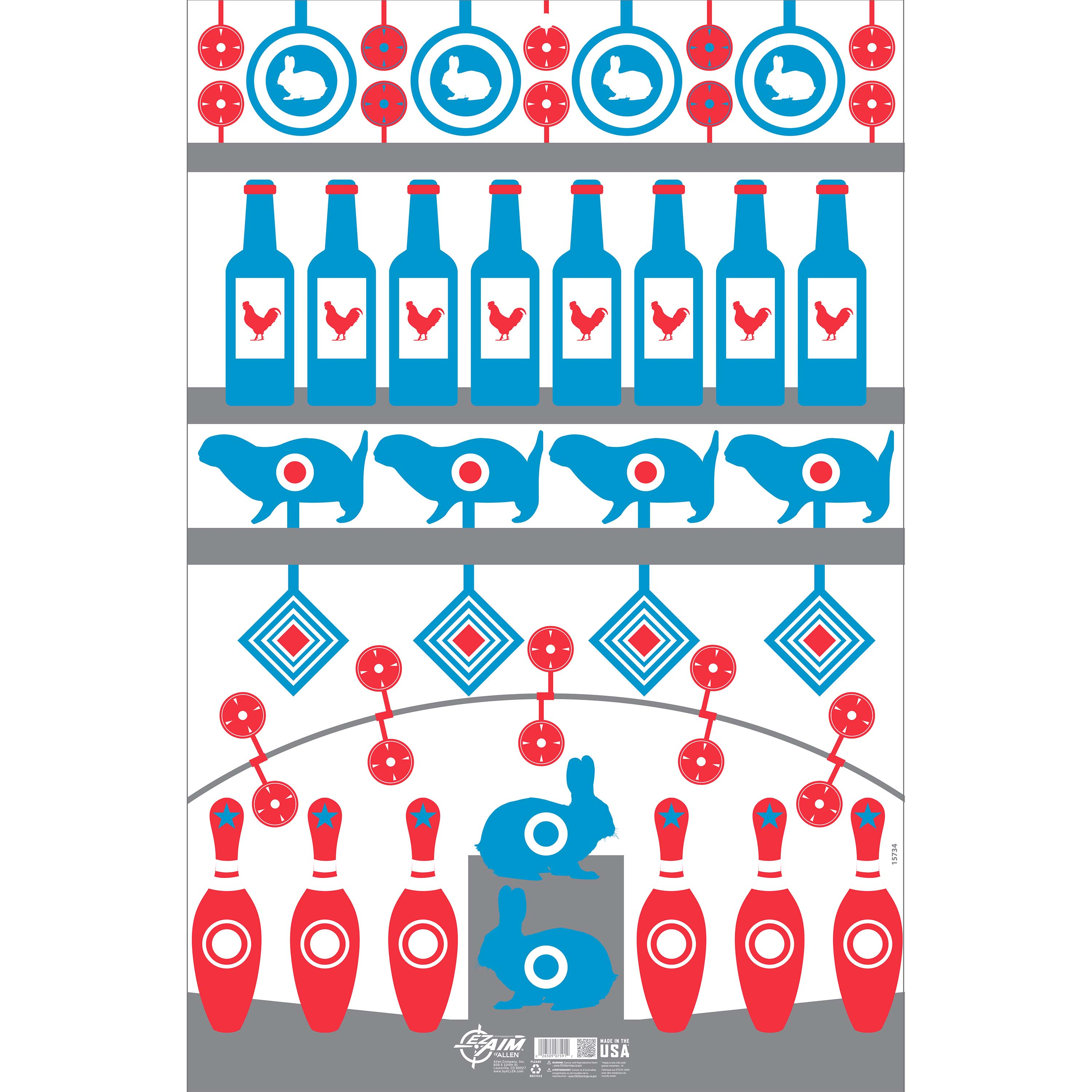 EZ-Aim Shooting Gallery Paper Shooting Target Review - The Civil War