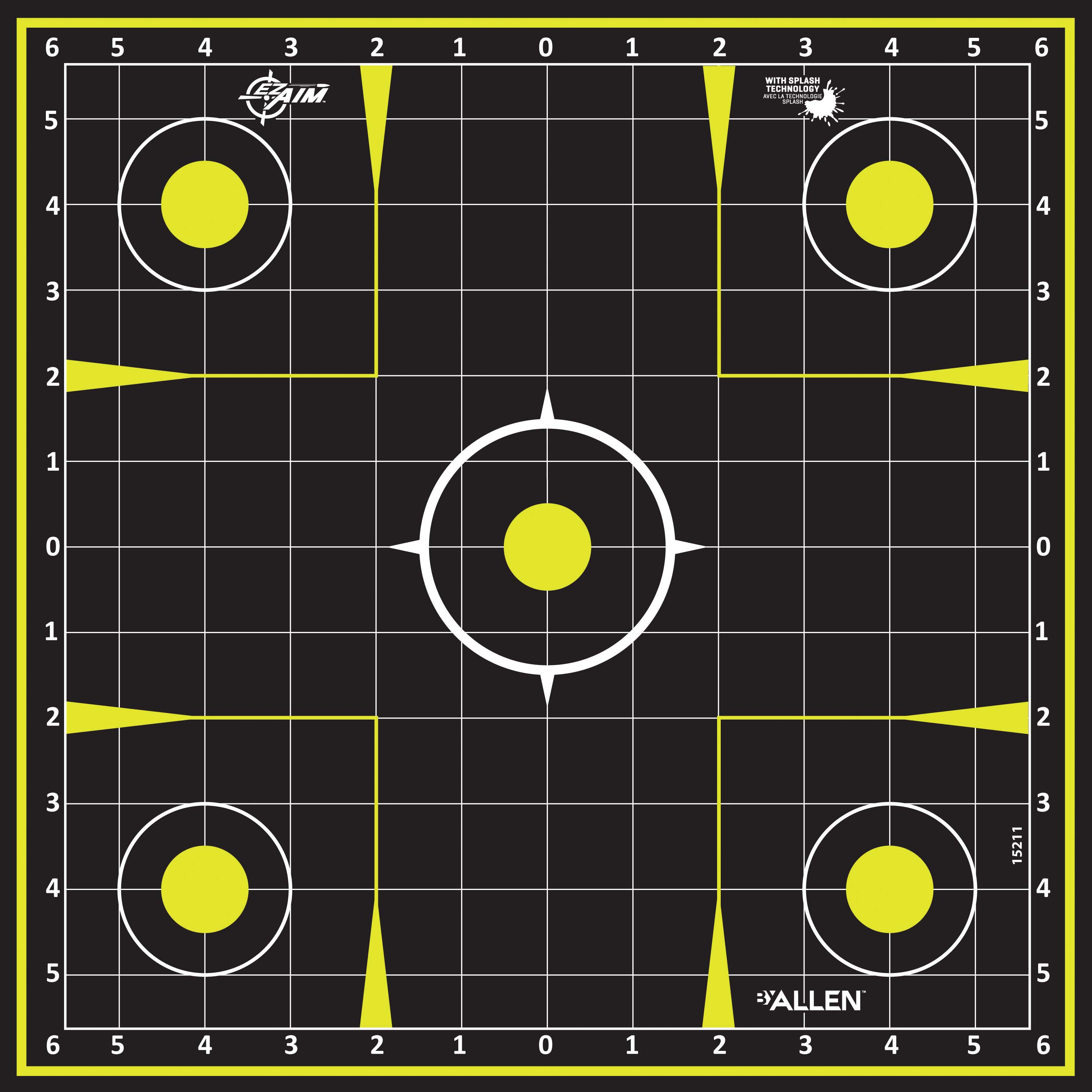 EZ-Aim Splash Reactive Sight-In Grid Paper Shooting Targets Review - Gun Values Board