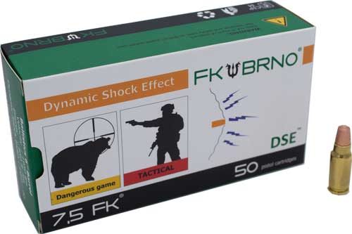 FK BRNO F9 7.5 FK 101 Grain Copper Flat Nose Brass Cased Pistol ...